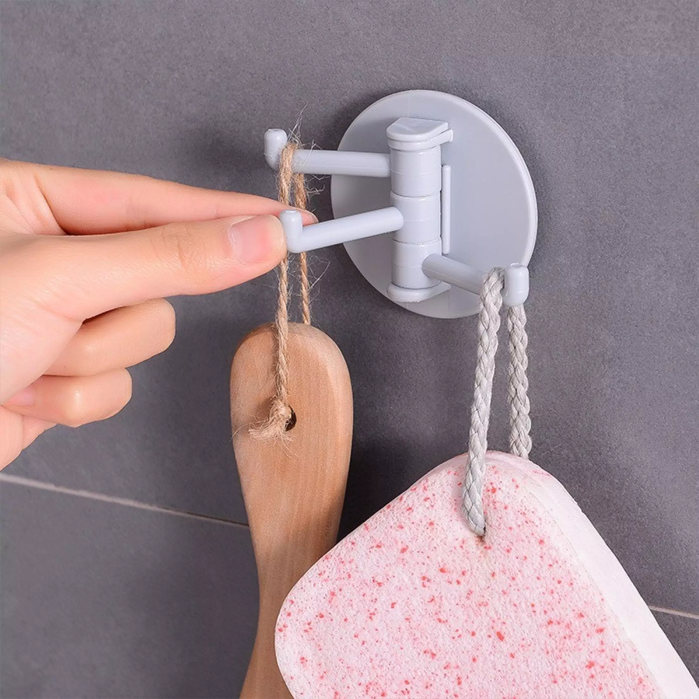 3 Branch Rotating Adhesive Wall Hook | Inspire Uplift