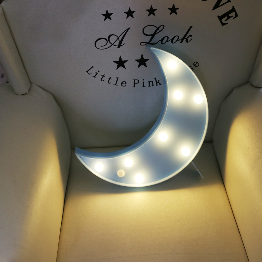 3D Crescent Light For Indoor Night Sky View - Inspire Uplift