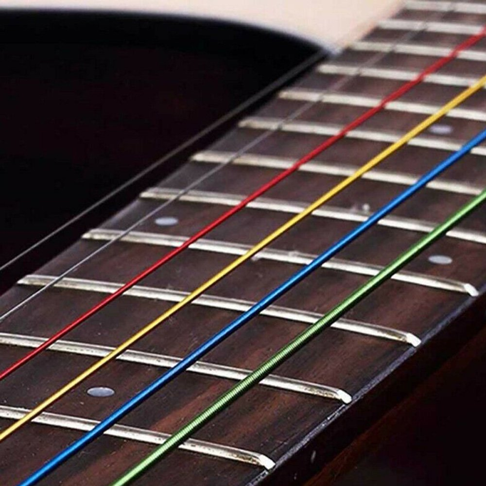 coloured guitar strings