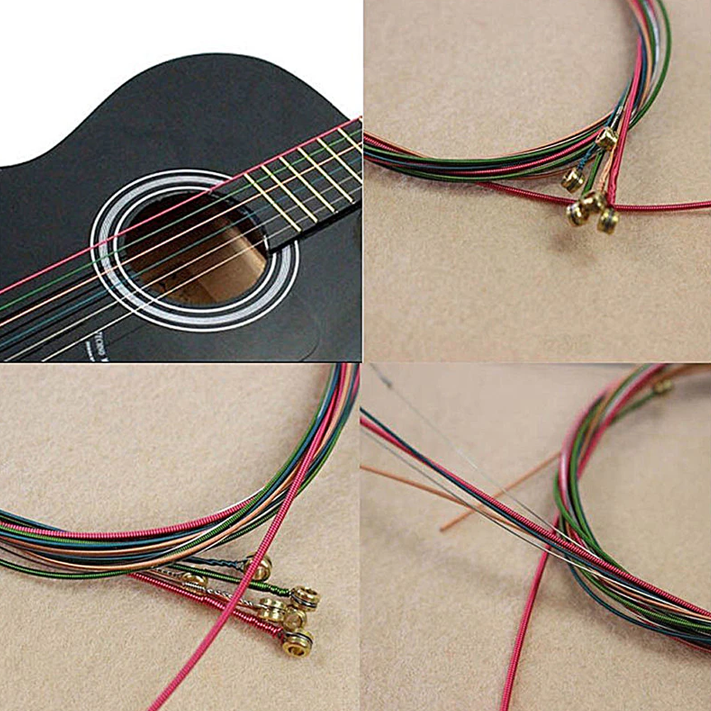 colourful guitar strings