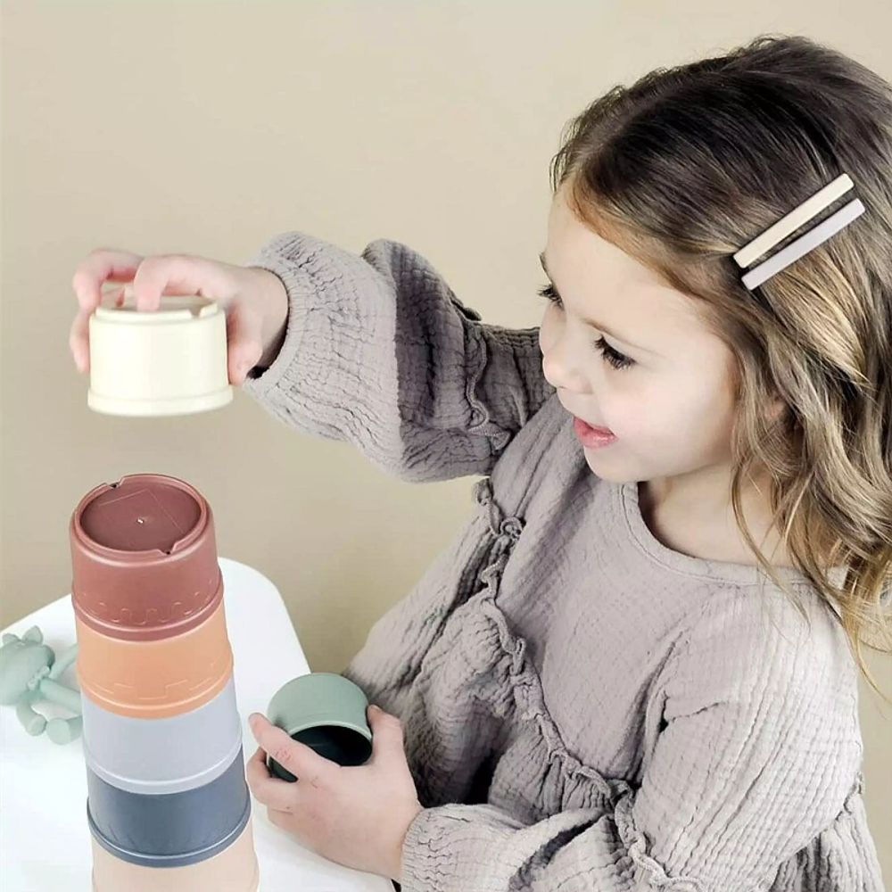 Stacking & Nesting Cups Toy For Toddlers - Inspire Uplift