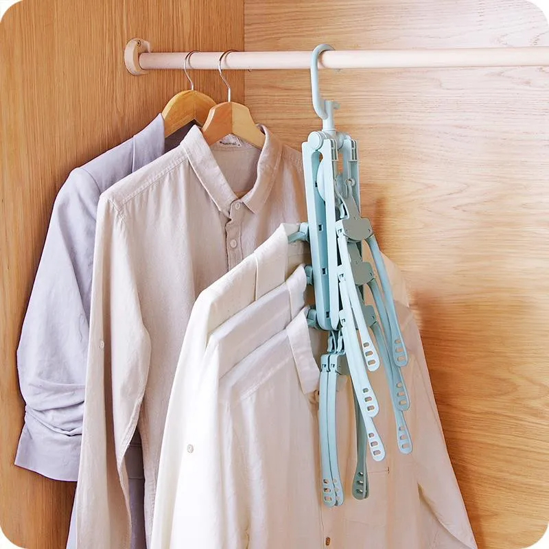 8-Pronged Space-Saving Foldable Hanger | Inspire Uplift