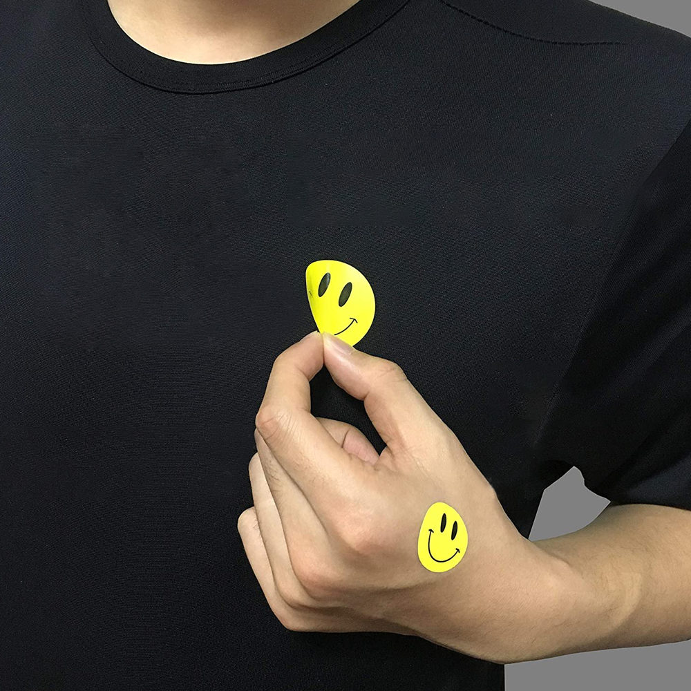 500 Pcs Adhesive Smiley Face Sticker Roll | Inspire Uplift