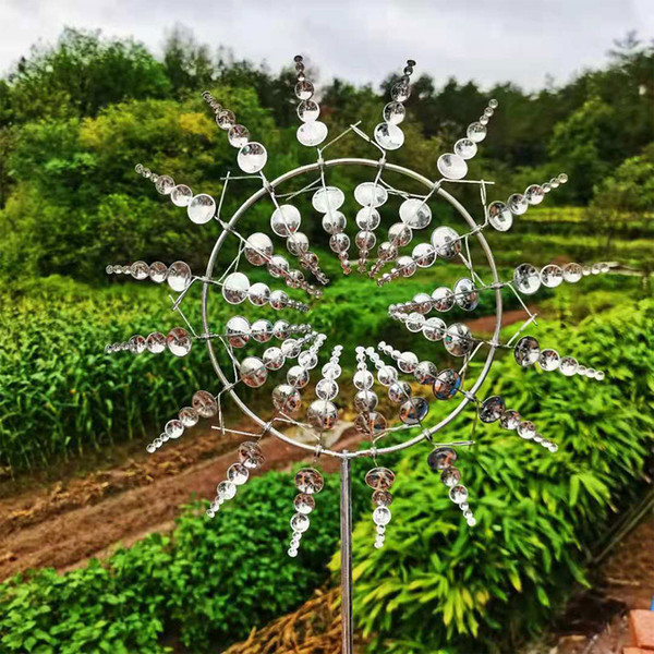 Magical Metal Windmill Spinner Stake, Garden Charm - Outdoor | Inspire ...