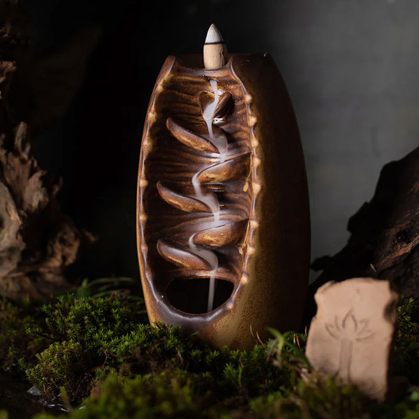 Mountain River Handicraft Incense Holder - Ceramic Waterfall | Inspire ...