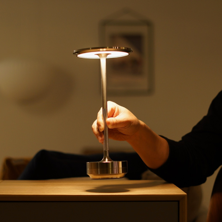 Metallic Cordless Rechargeable Waterproof Table Lamps | Inspire Uplift