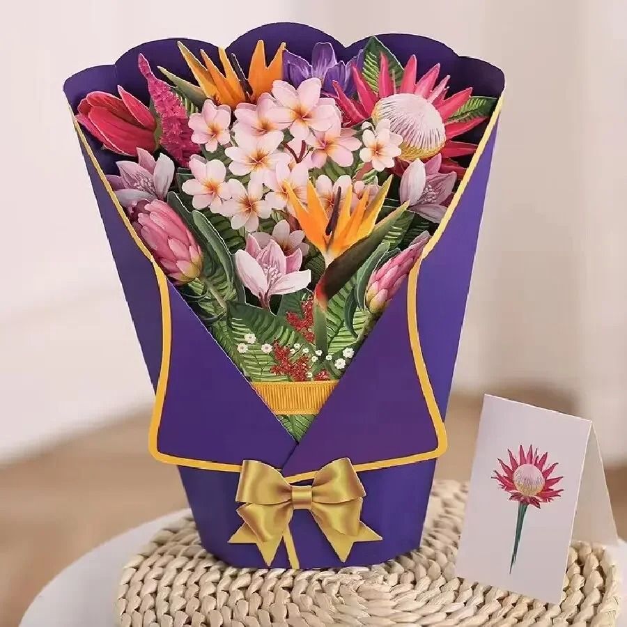 3D Pop-Up Paper Flower Cards | Inspire Uplift