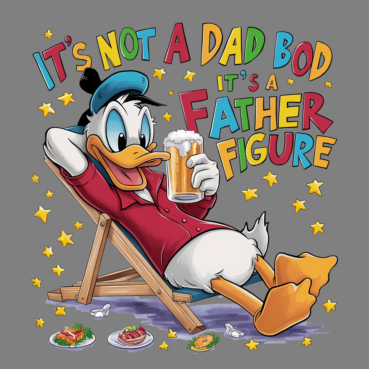 Donald Duck Its Not A Dad Bod Its A Father Figure PNG - Inspire Uplift