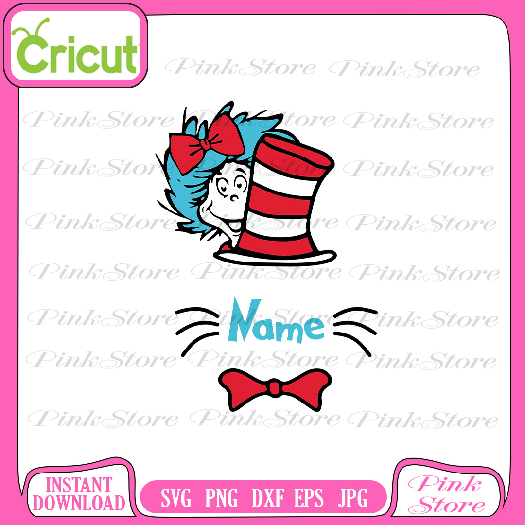 Little miss thing one, Dr Seuss Svg, Dr Seuss Cat In The Hat | Inspire ...