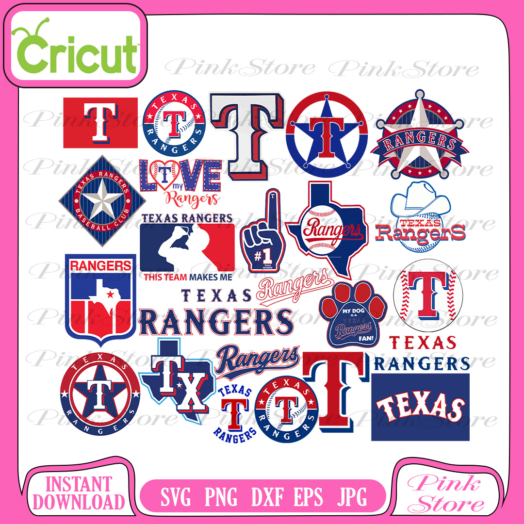 Texas Rangers bundle, Texas Rangers Logo svg, Texas Rangers | Inspire ...