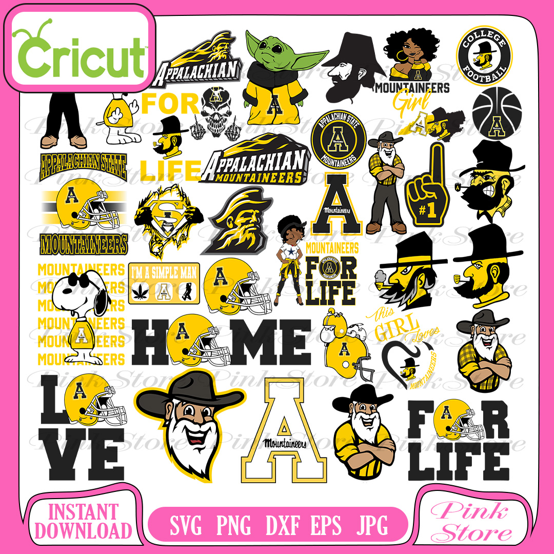 Appalachian State Mountaineers University Svg, Appalachian S | Inspire ...