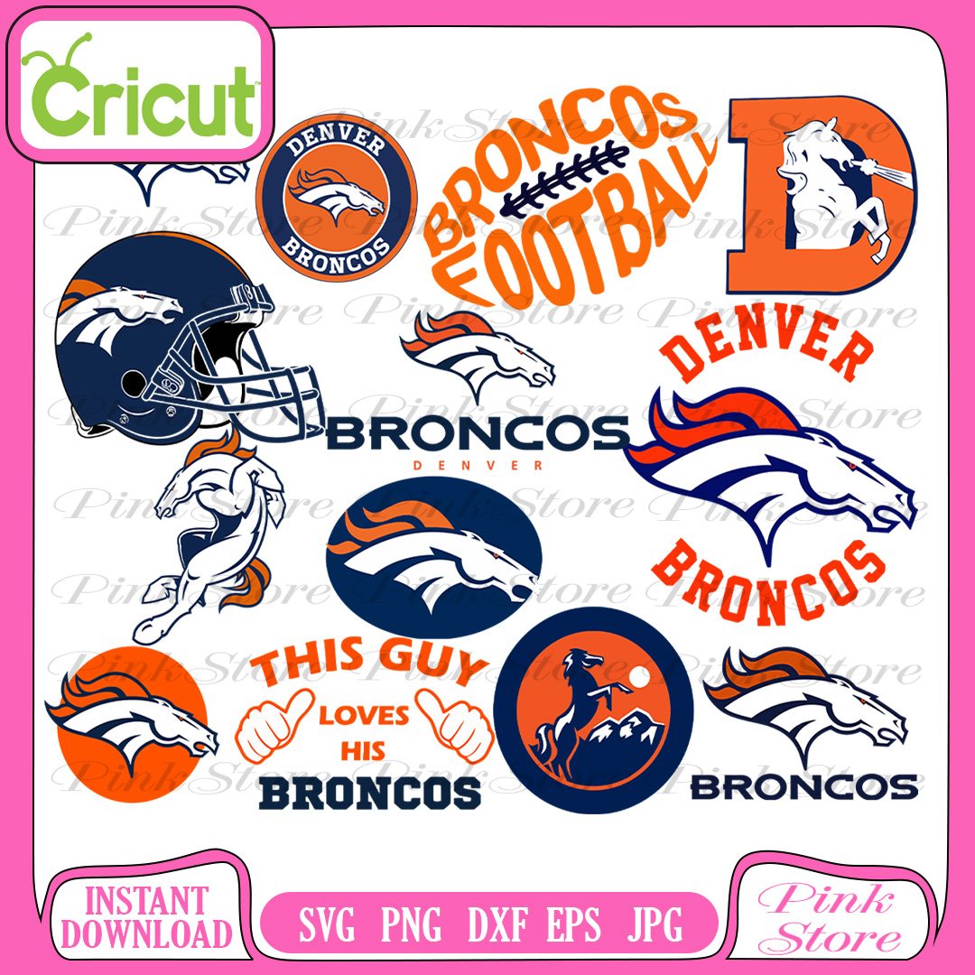 Denver Broncos Football Team Svg, Denver Broncos Svg, Denver | Inspire ...