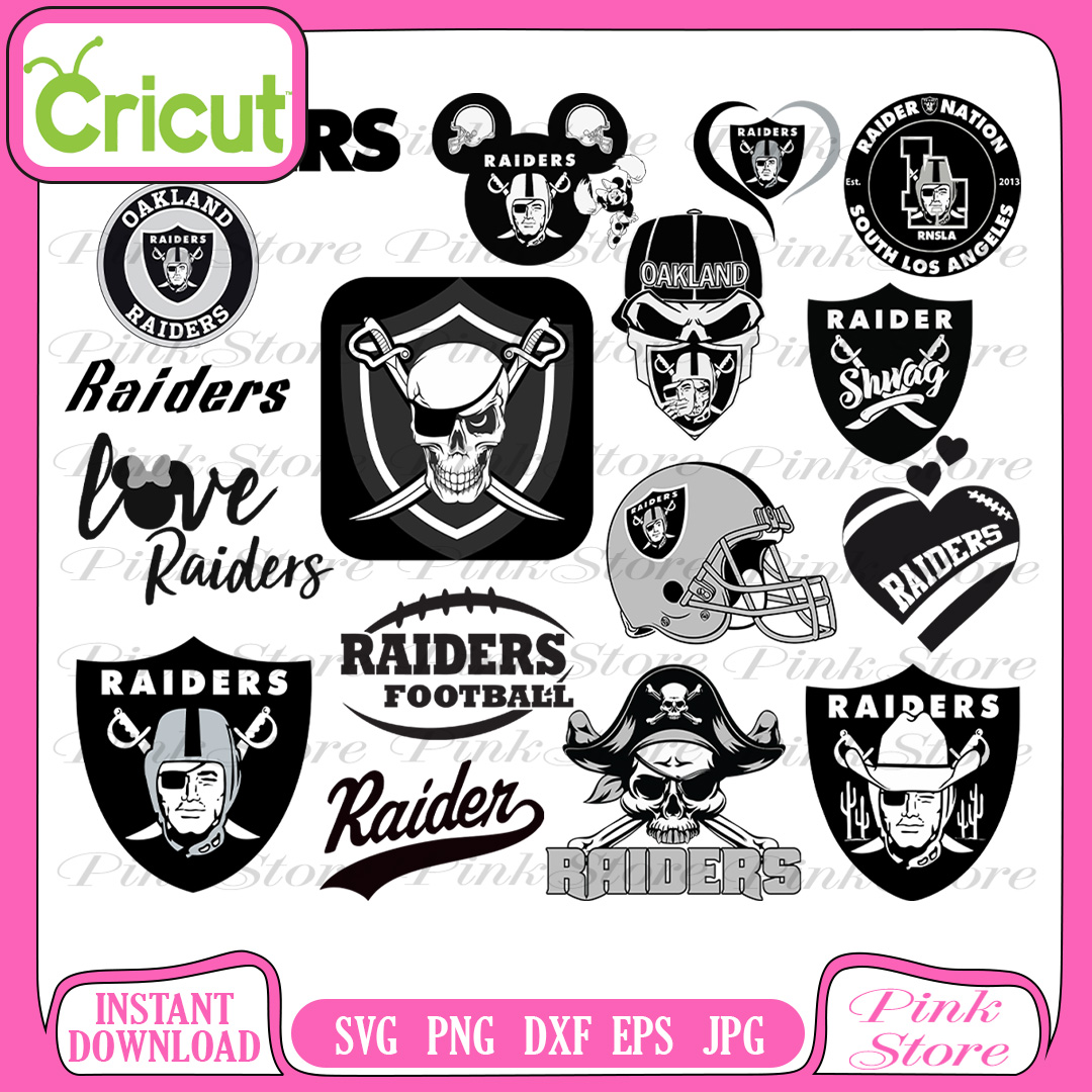 Las Vegas Raiders svg Bundle, Digital Download, clipart and | Inspire ...