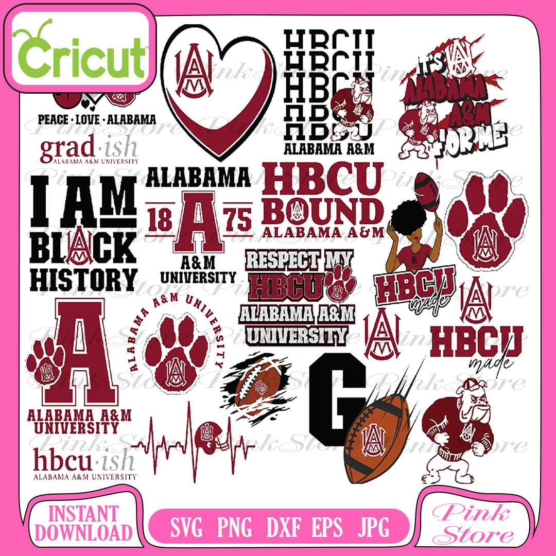 Alabama A&M University Svg, Hbcu svg, Hbcu Teams svg, Hbcu F | Inspire ...