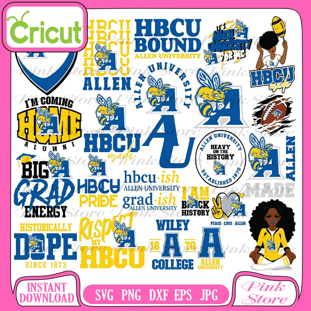 Allen University Svg,Hbcu svg, Hbcu Teams svg, Hbcu Football - Inspire ...