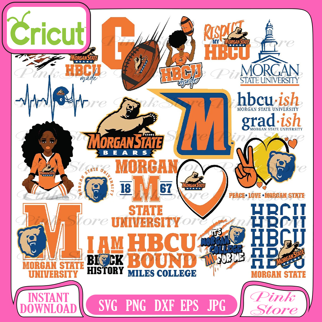 Morgan State Svg, Hbcu svg, Hbcu Teams svg, Hbcu Football Sv | Inspire ...