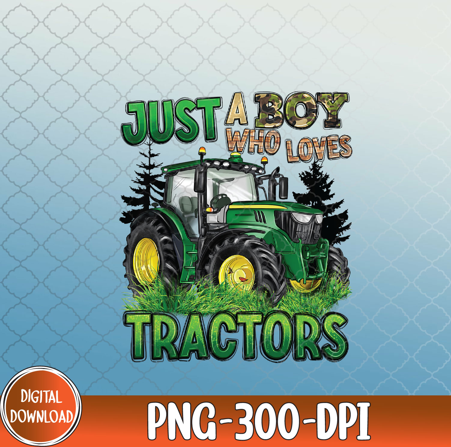 Kids Just A Boy Who Loves Tractors Boys, Tractors Boys Png | Inspire Uplift