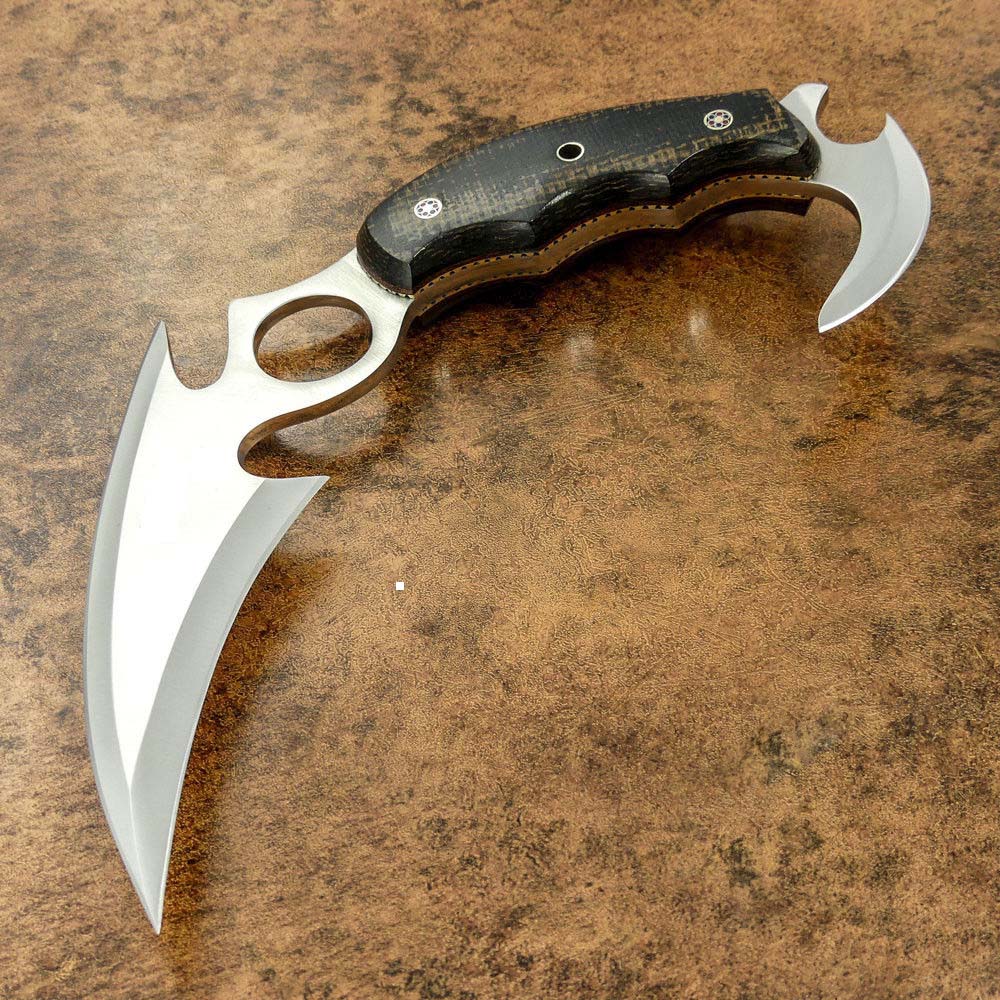 IMPACT CUTLERY RARE CUSTOM D2 FULL TANG KARAMBIT KNIFE MICAR | Inspire ...