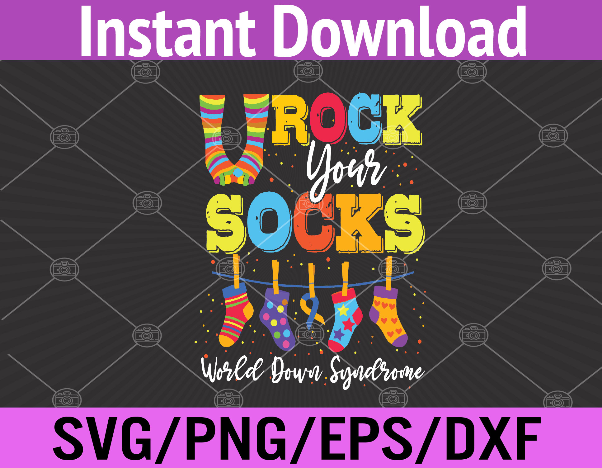 World Down Syndrome Day Rock Your Socks Awareness Svg, Eps, | Inspire ...