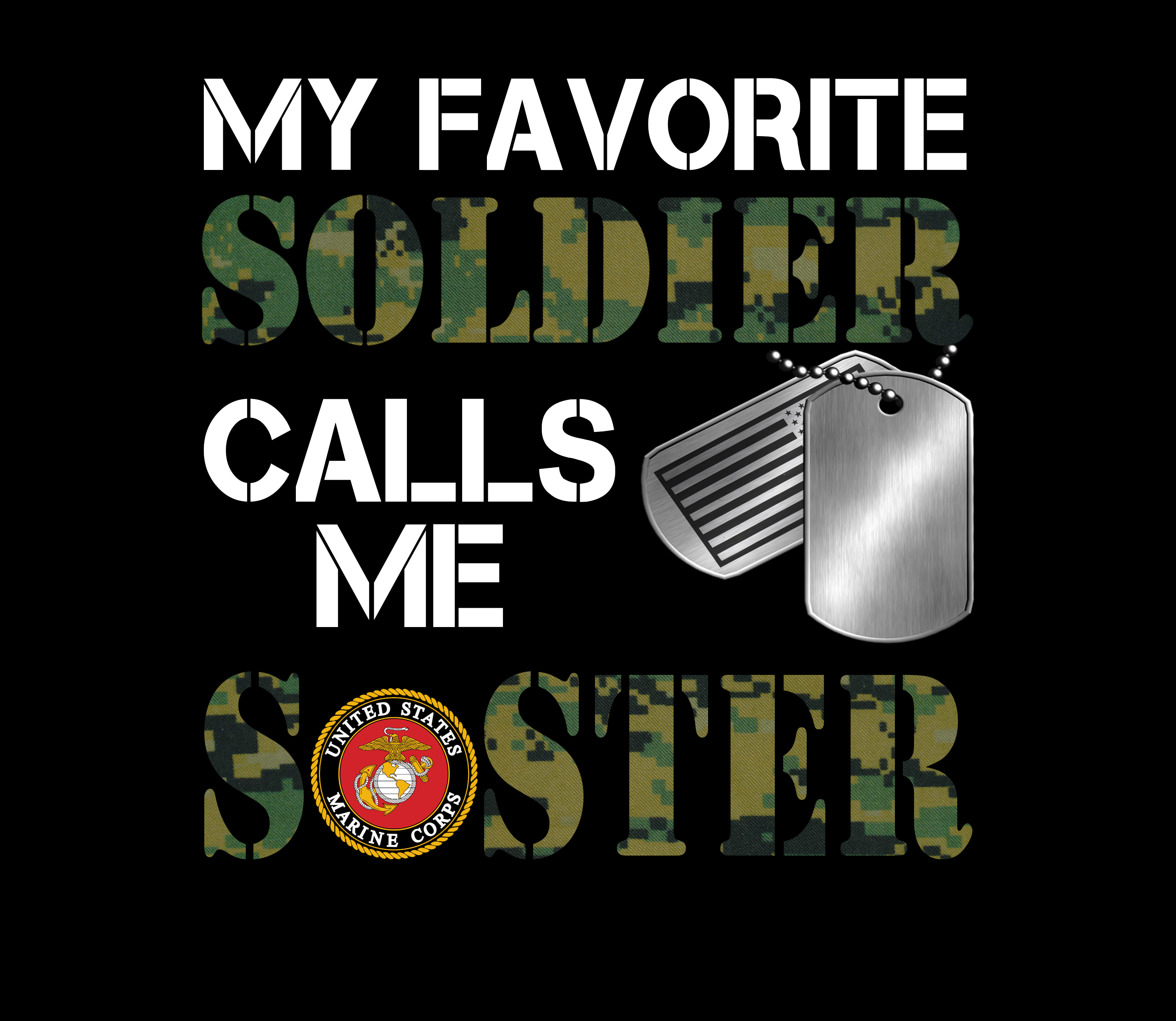 My Favorite Soldier -Marines Sister PNG, Marine Dad, Veteran | Inspire ...