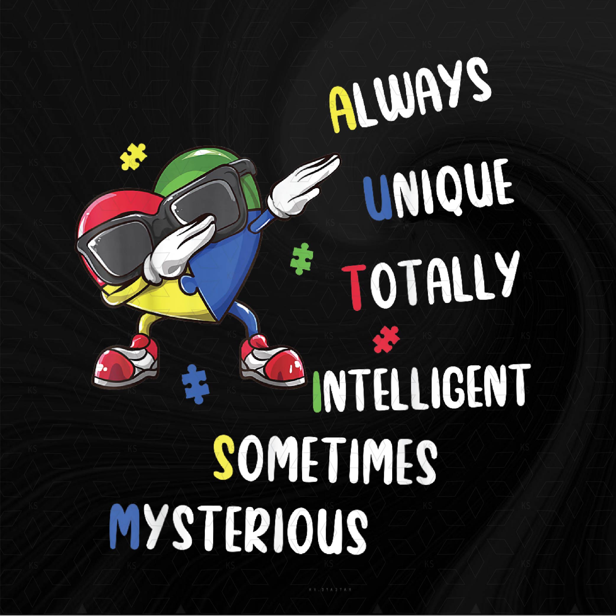 Autism Always Unique, Autism Awareness Acceptance Women Kids | Inspire ...