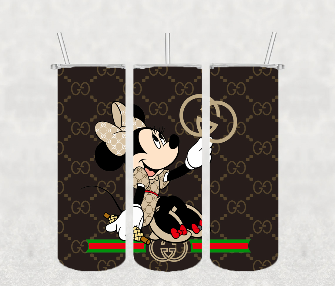Minnie Mouse Gucci Tumbler PNG, Gucci Brands Png, Luxury Bra | Inspire ...