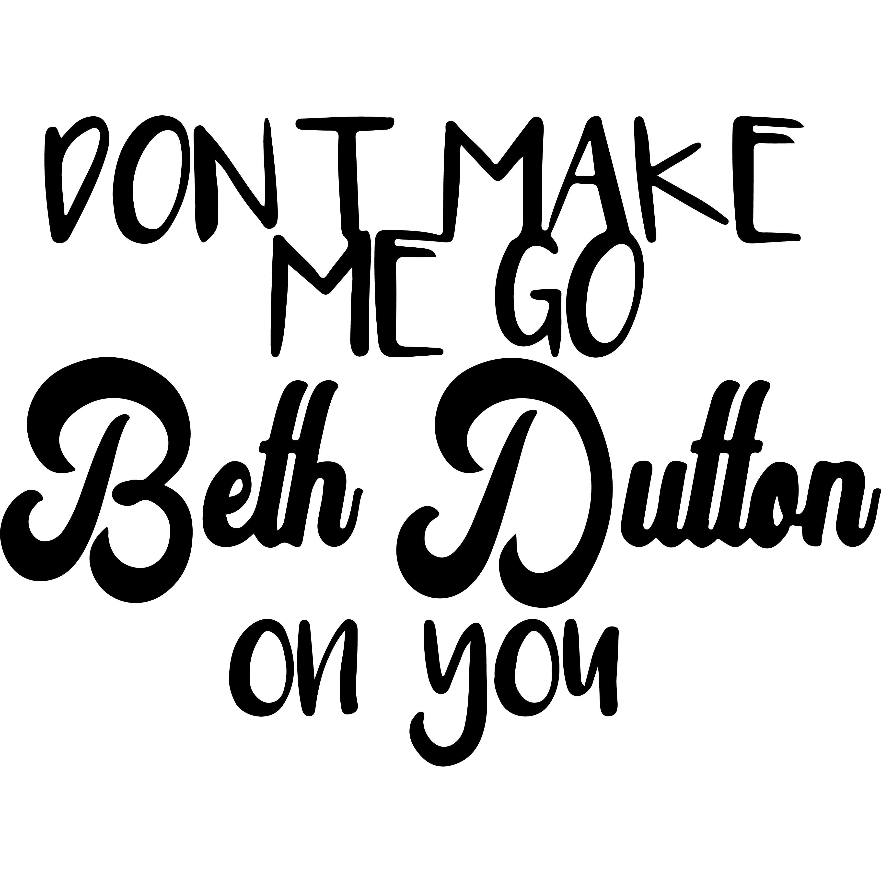 Beth Dutton On You Yellowstone svg, Beth Dutton Svg, Dutton | Inspire ...