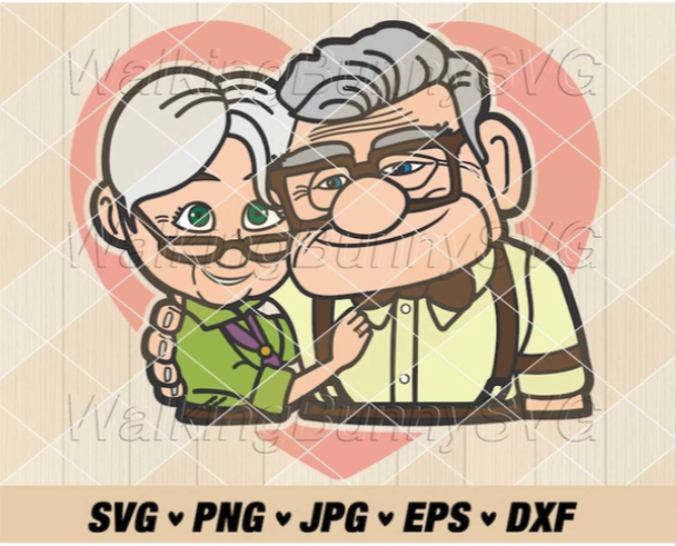 Carl And Ellie Svg Png Layered Carl Ellie Svg Up Svg Carl Inspire