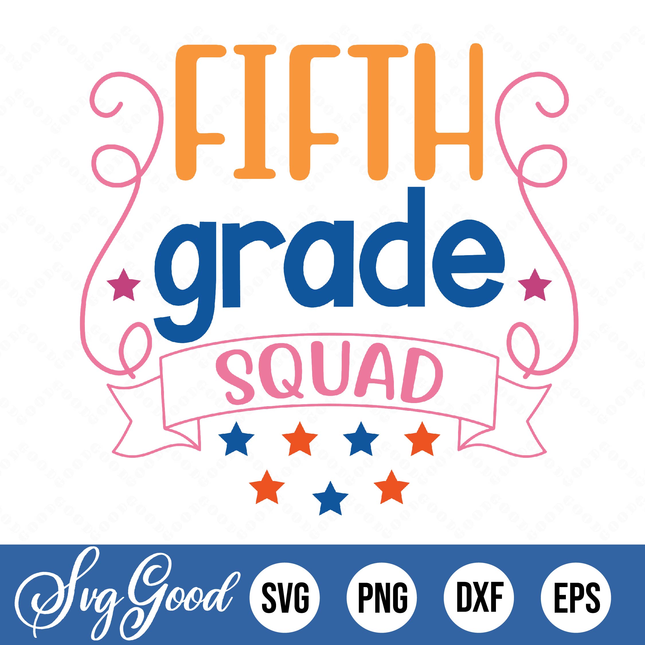 Fifth Grade Squad Svg, 5th Grade Squad Svg,Back To School Sv | Inspire ...