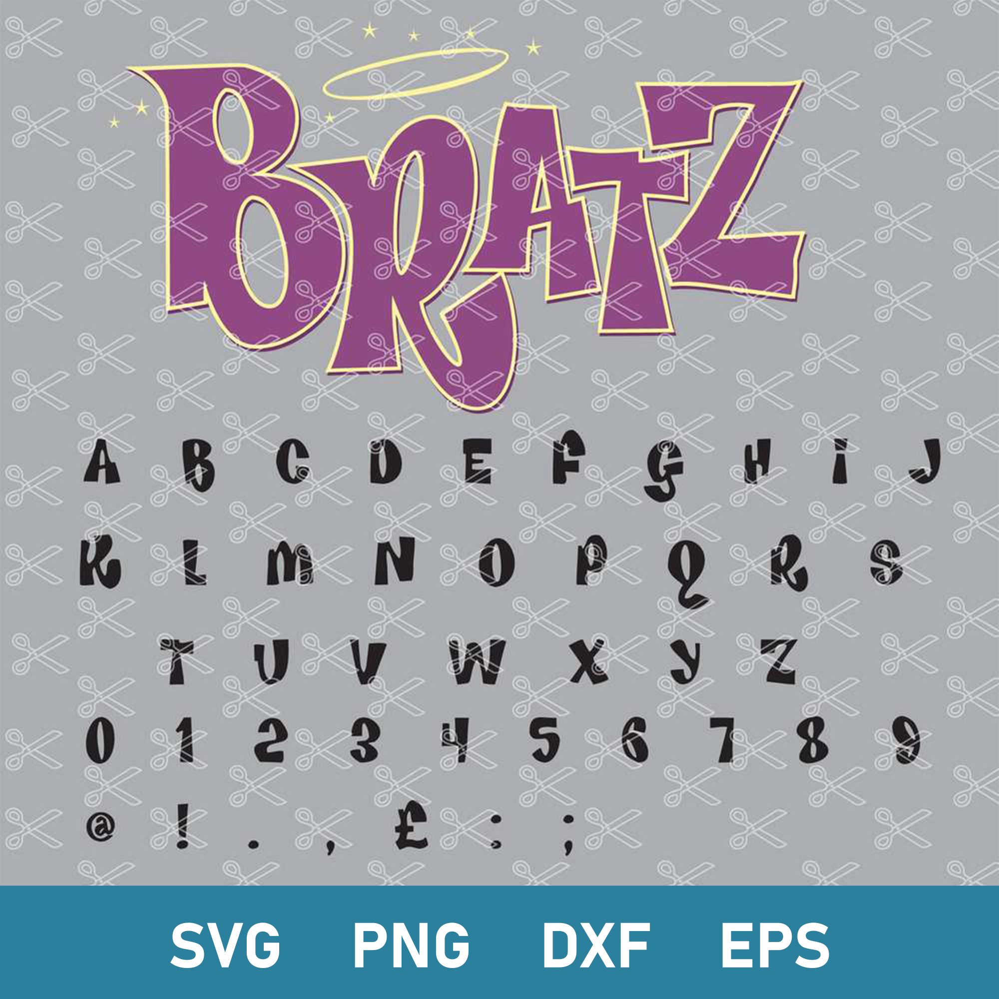 Bratz Font Svg, Bratz Alphabet Svg, Bratz Logo Svg, Png Dxf | Inspire ...
