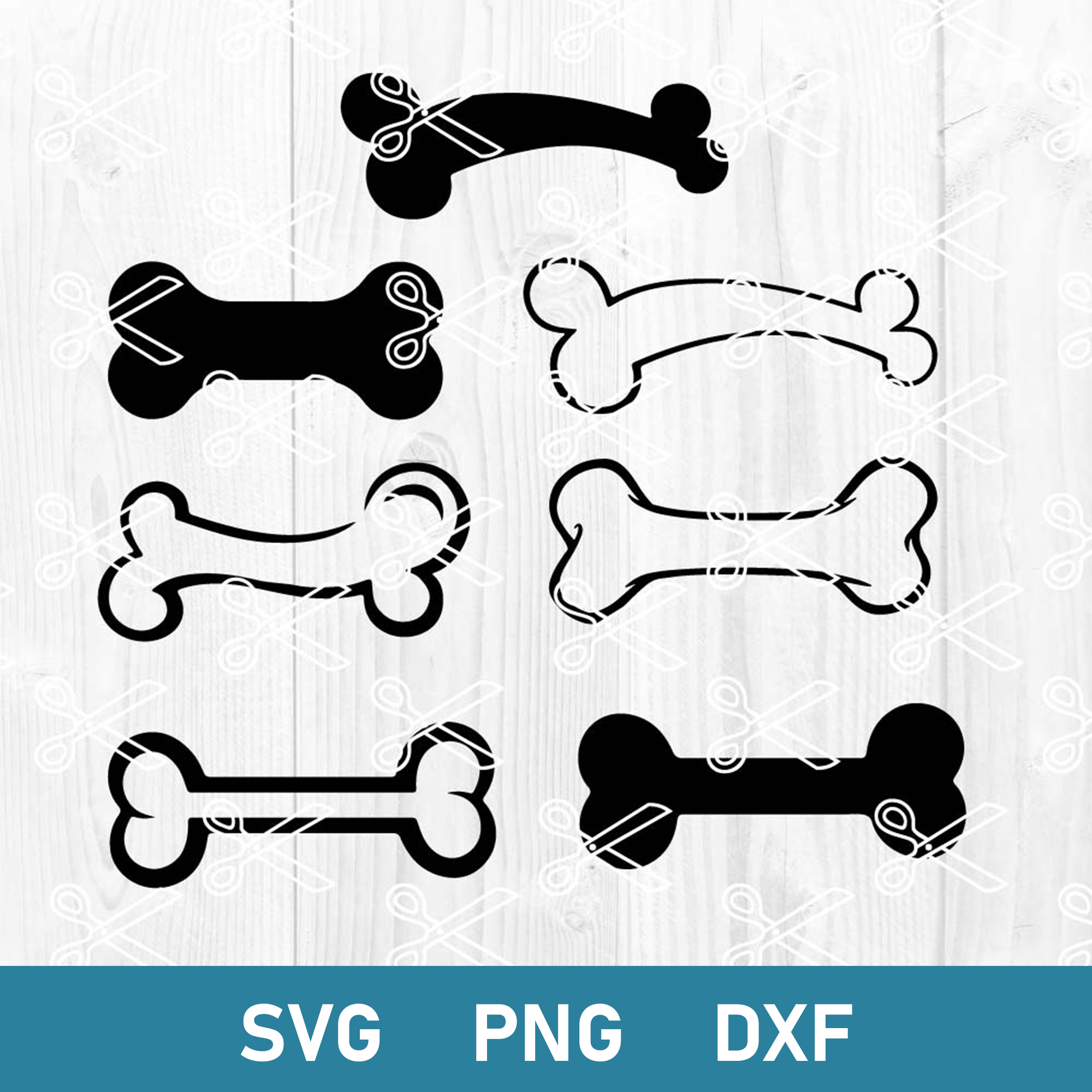 Dog Bone Bundle Svg, Dog Svg, Bone Svg, Png Dxf Eps Digital - Inspire ...