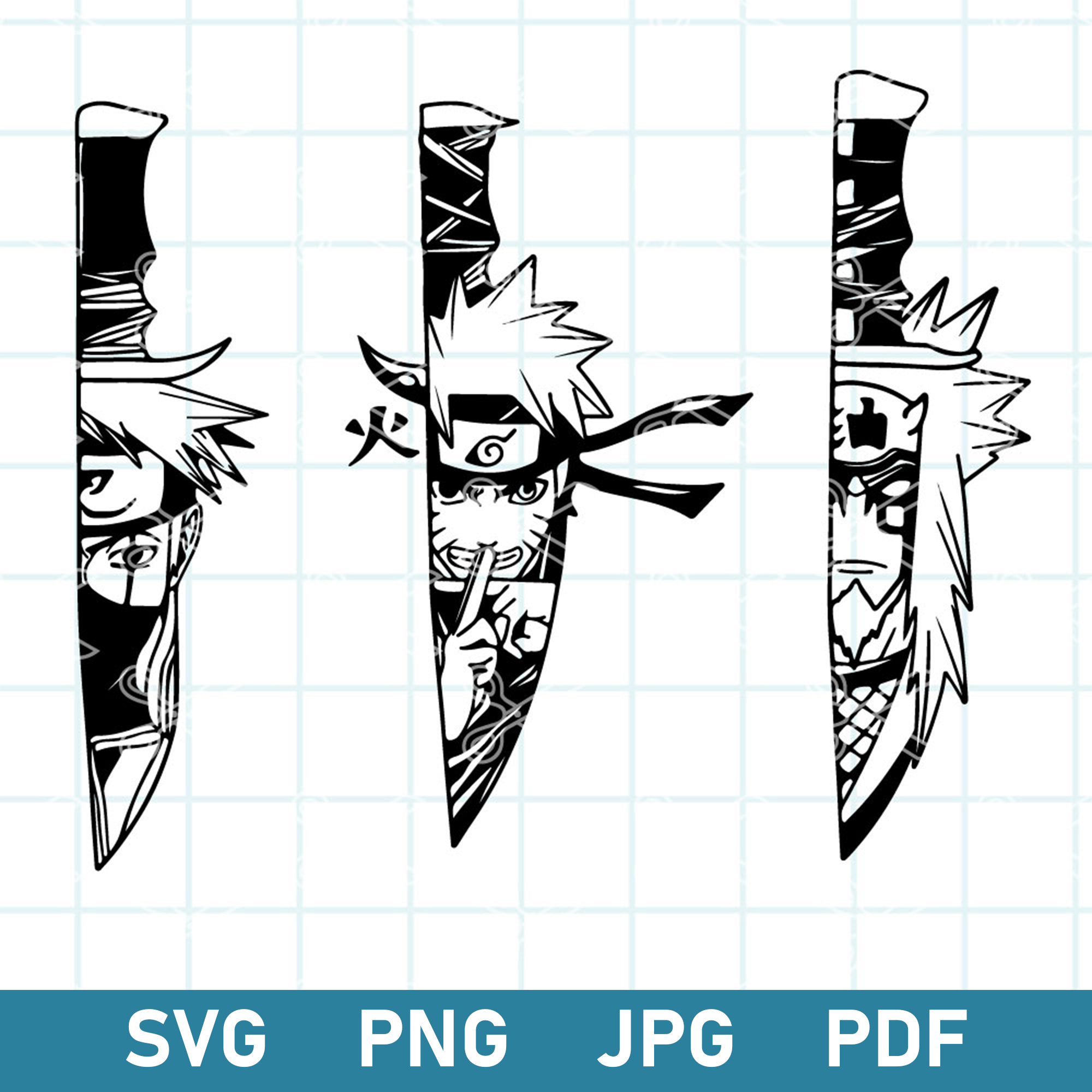 Naruto Knife Svg, Anime Naruto Knife Sasuki Svg, Anime Svg, | Inspire ...