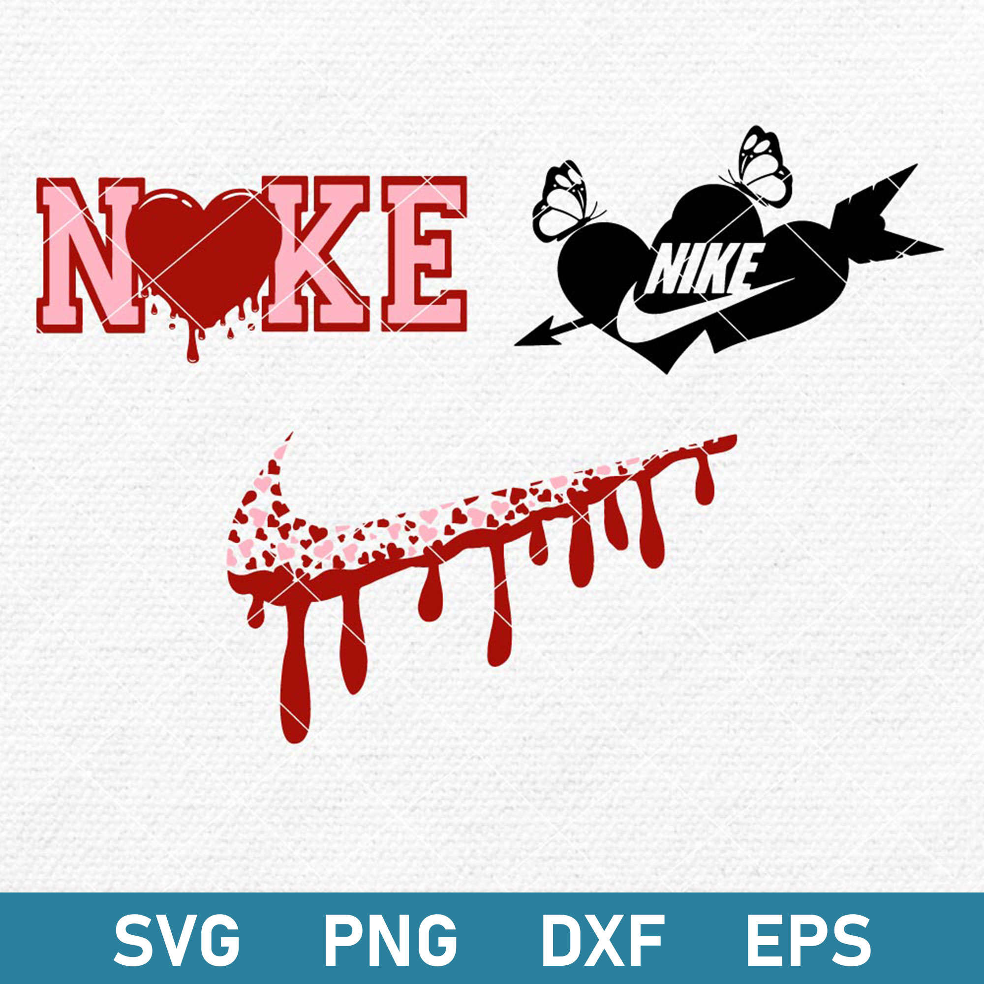 Nike Valentine Bundle Svg, Nike Valentine Svg, Logo Brand Sv | Inspire ...