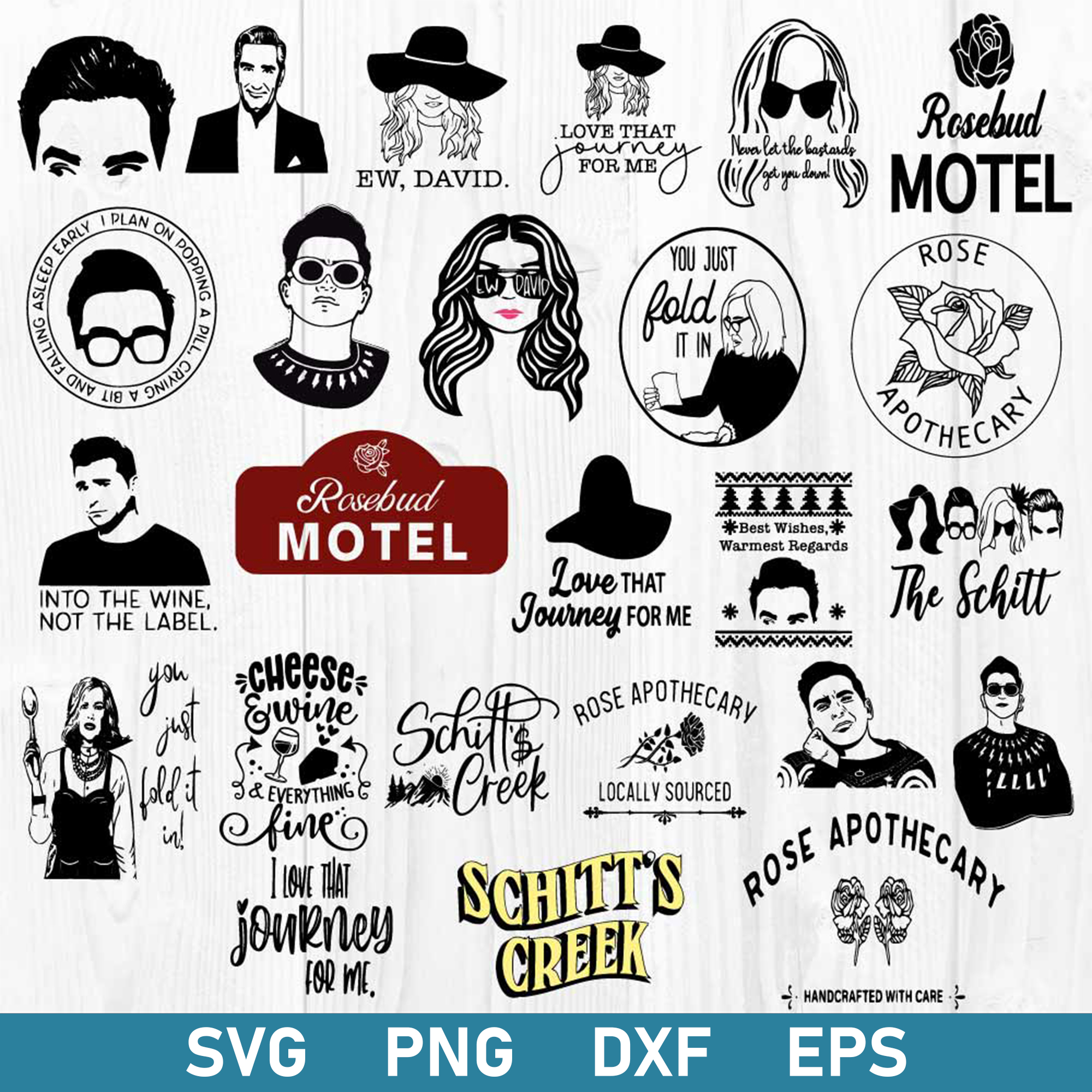 Schitts Creek svg, David Rose Svg, Ew David Svg, Png Dxf Eps | Inspire ...