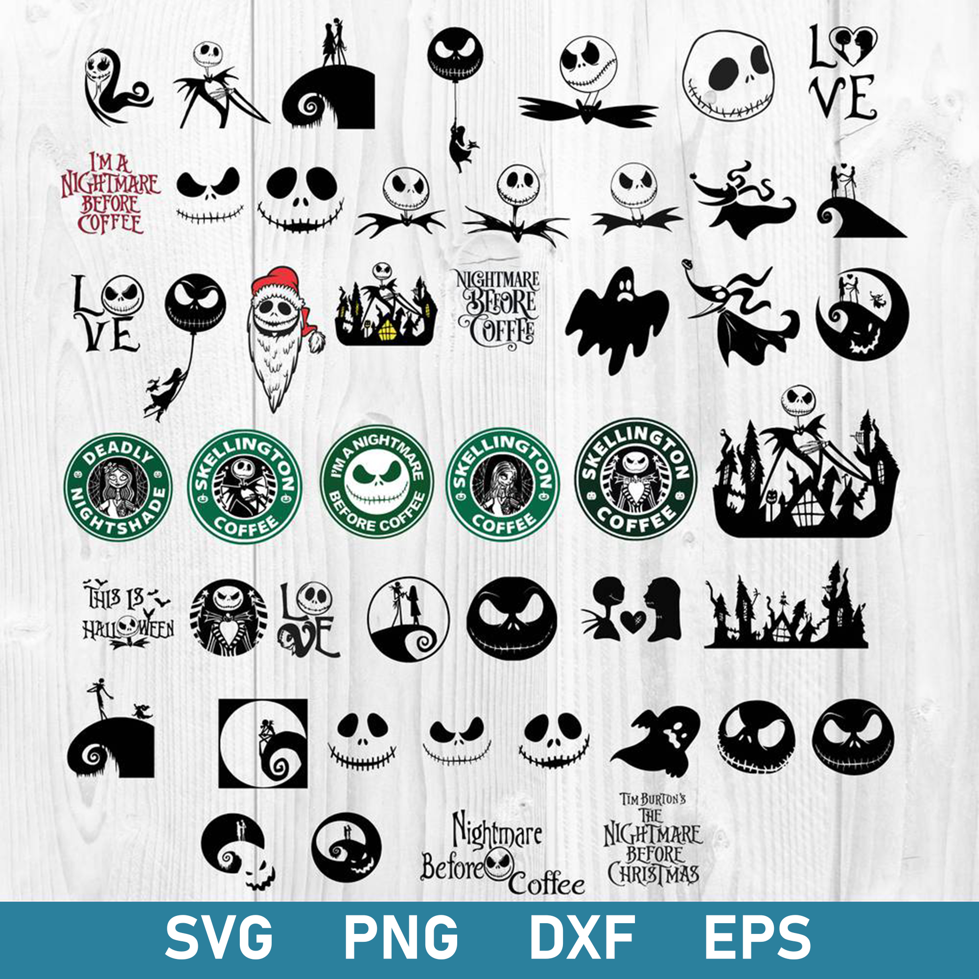 The Nightmare Before Christmas Bundle Svg, The Nightmare Bef | Inspire ...