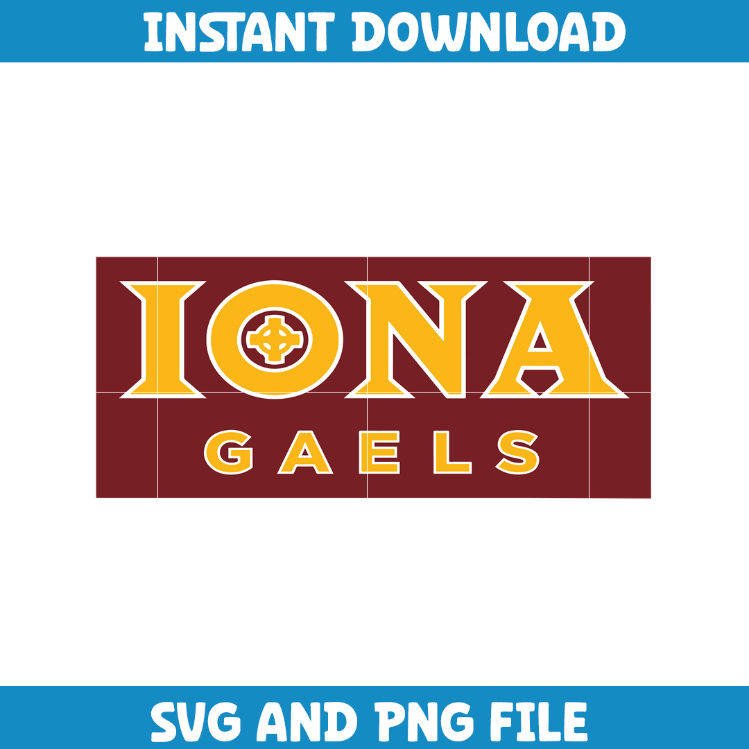 Iona gaels Svg, Iona gaels logo svg, IIona gaels University | Inspire ...