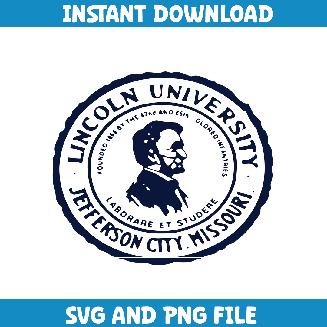 Lincoln ncaa Svg, Lincoln University logo svg, Lincoln Unive | Inspire ...