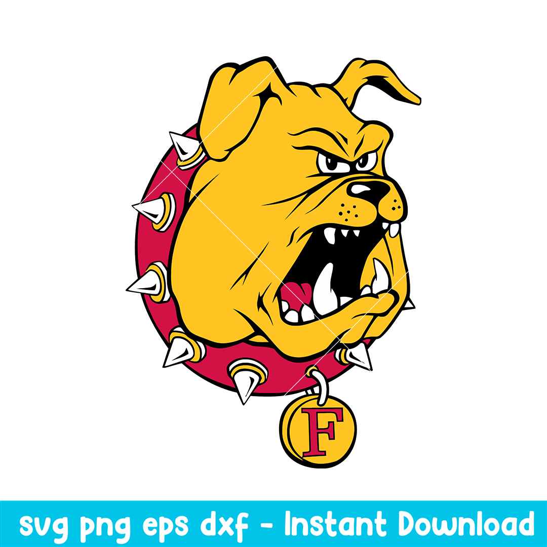 Ferris State Bulldogs Logo Svg, Ferris State Bulldogs Svg, | Inspire Uplift
