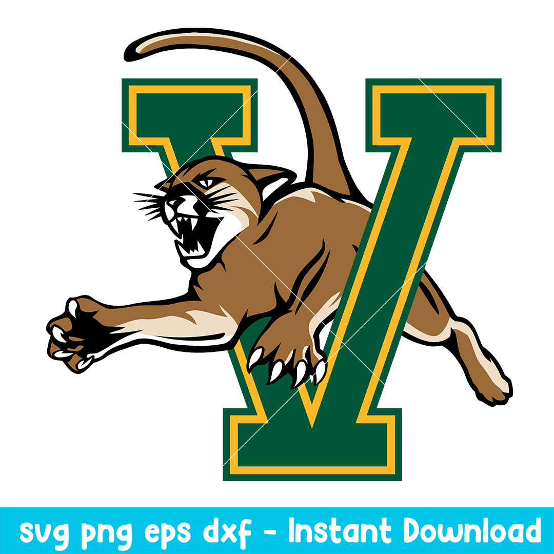 Vermont Catamounts Logo Svg, Vermont Catamounts Svg, NCAA Sv | Inspire ...
