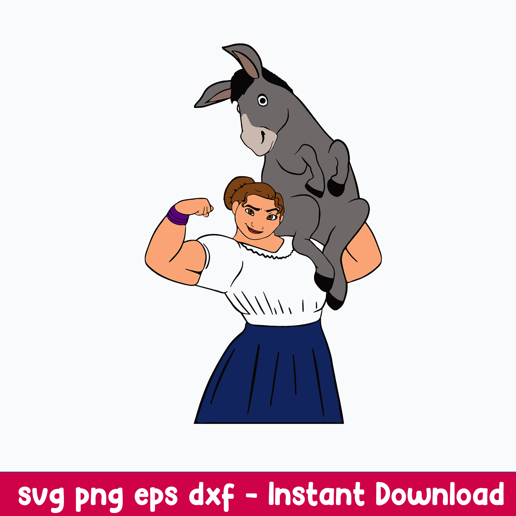 Encanto Luisa and Donkey Svg, Encanto Characters Svg, Disney | Inspire ...