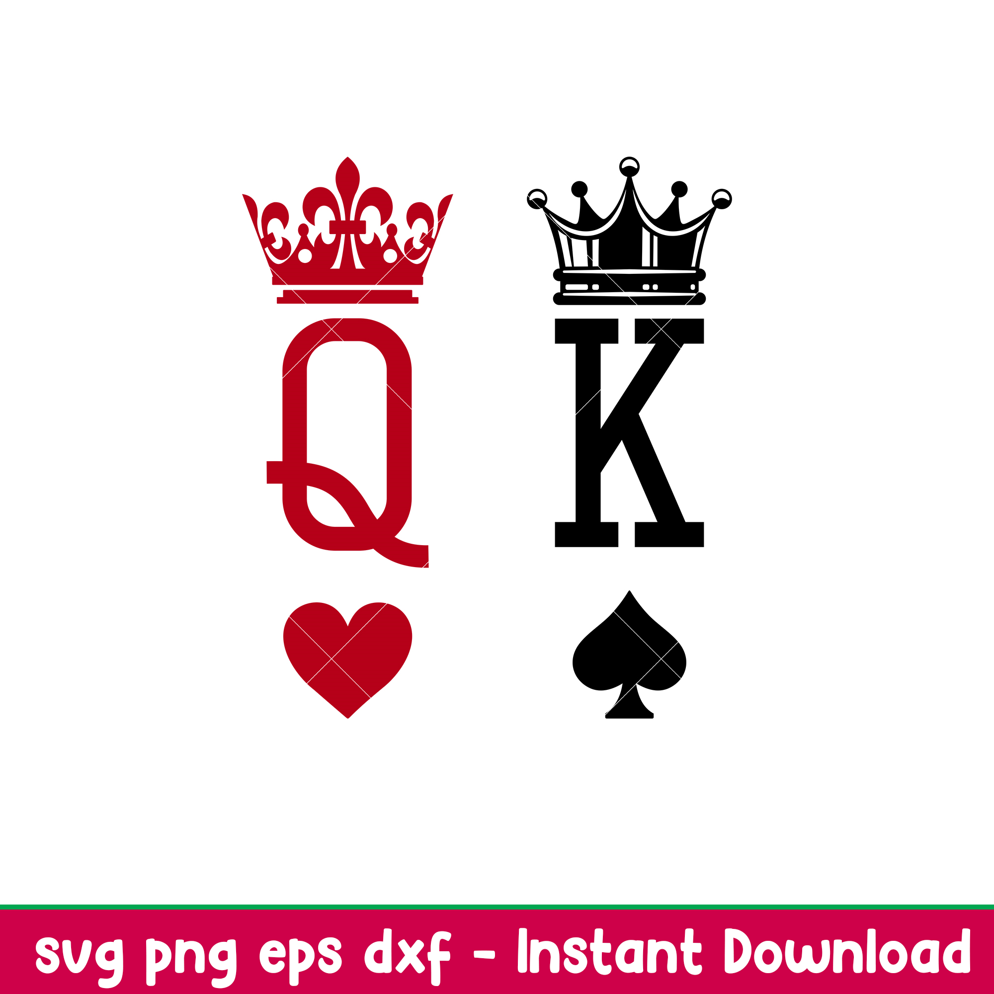King Queen, King Queen Svg, Valentines Day Svg, Couple Match | Inspire ...