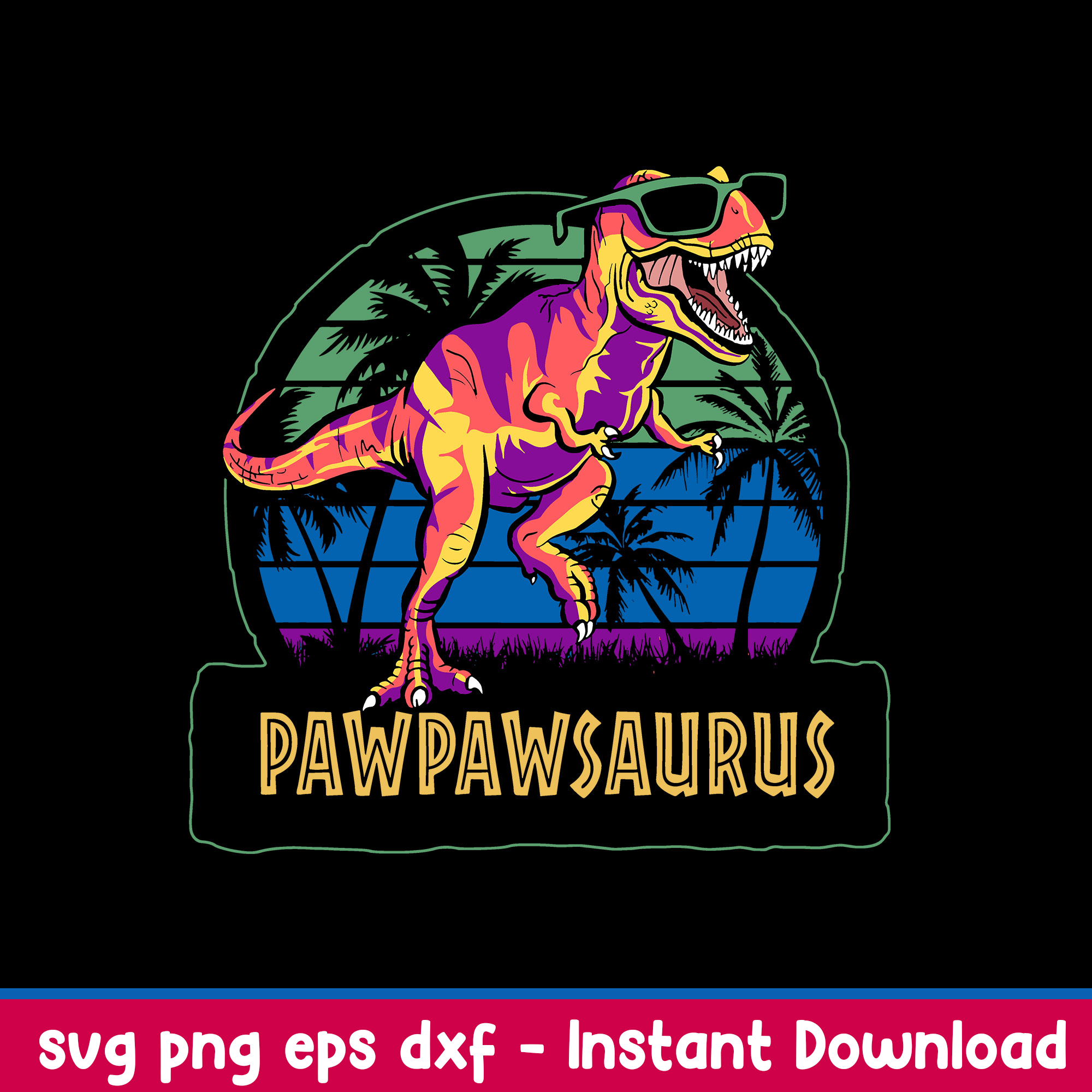 Pawpawsaurus T Rex Svg, Dinosaur Svg, Png Dxf Eps File | Inspire Uplift