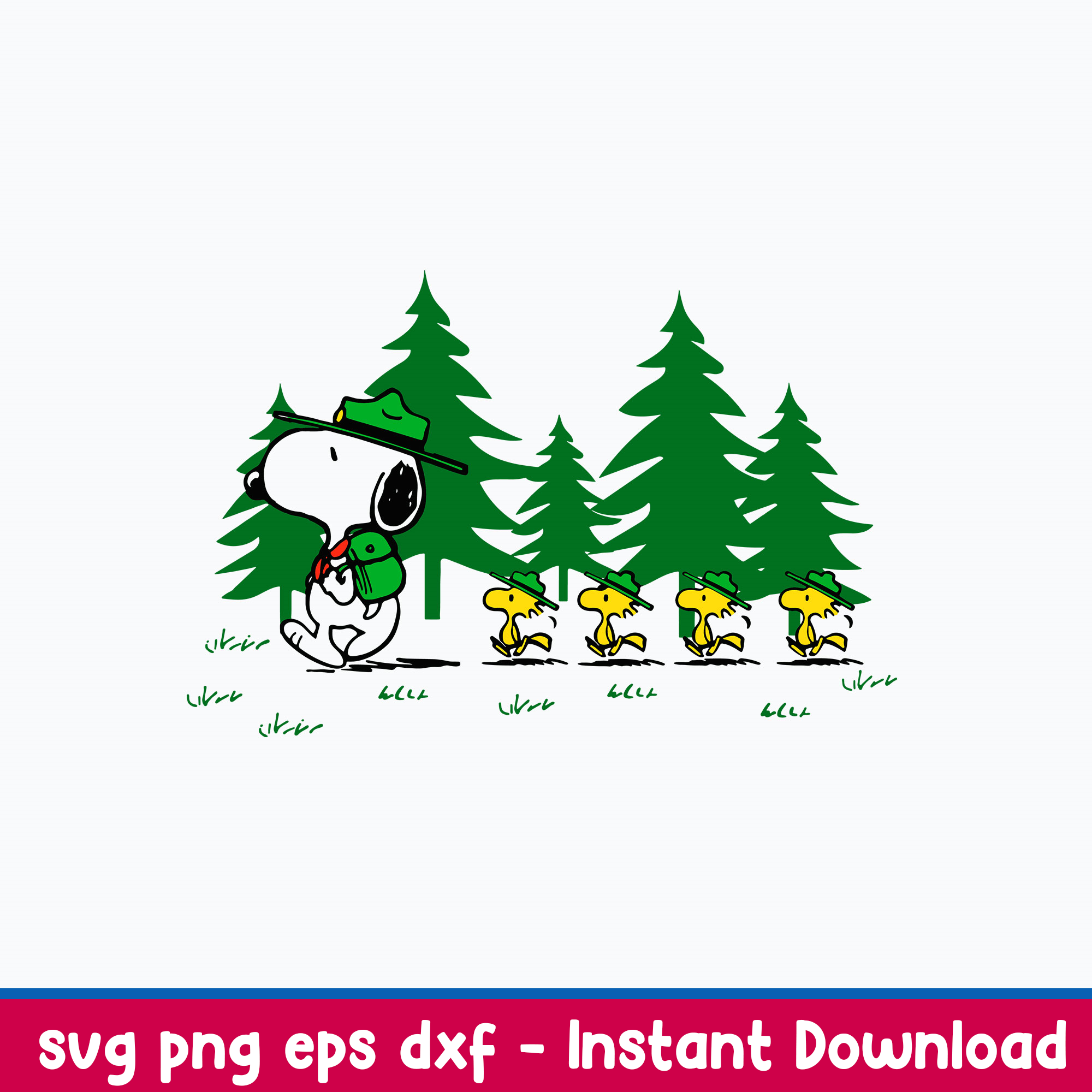 Snoopy Woodstock Camping Svg, Snoopy Svg, Png Dxf Eps File | Inspire Uplift