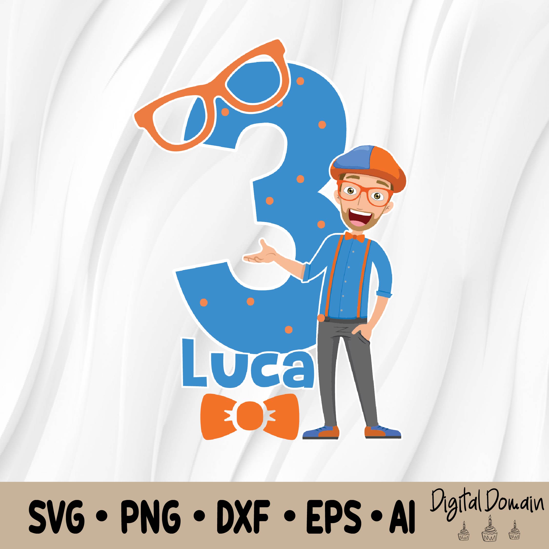 Custom Name Blippi Svg, Blippi Png, Blippi Eps, Blippi Dxf, | Inspire ...