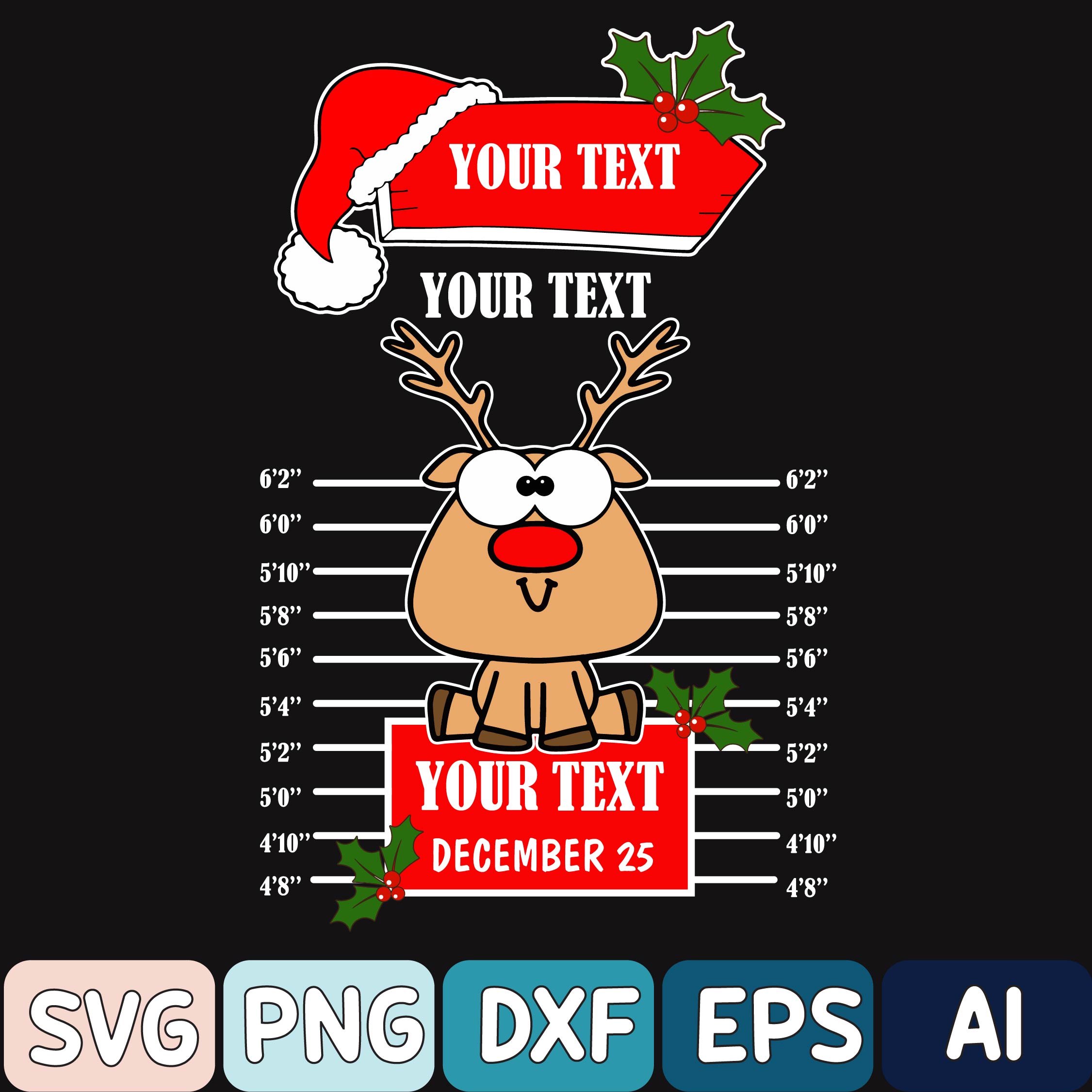 Christmas Svg, Funny Gingerbread Inmate Christmas Svg, North | Inspire ...