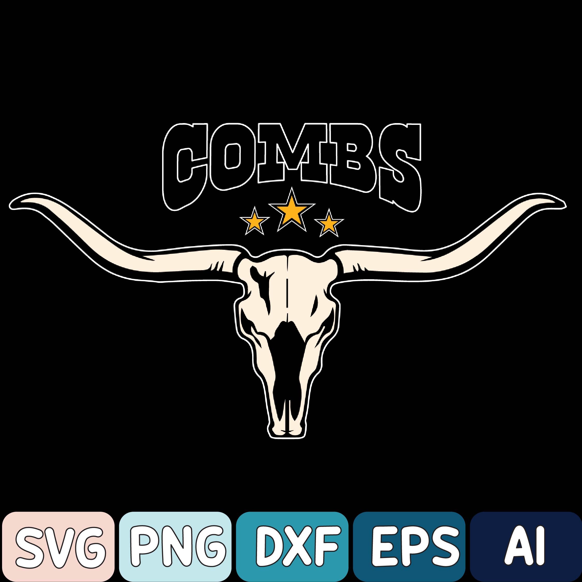 Combs Bullhead Svg, Country Music Svg, Combs World Tour 2023 - Inspire ...