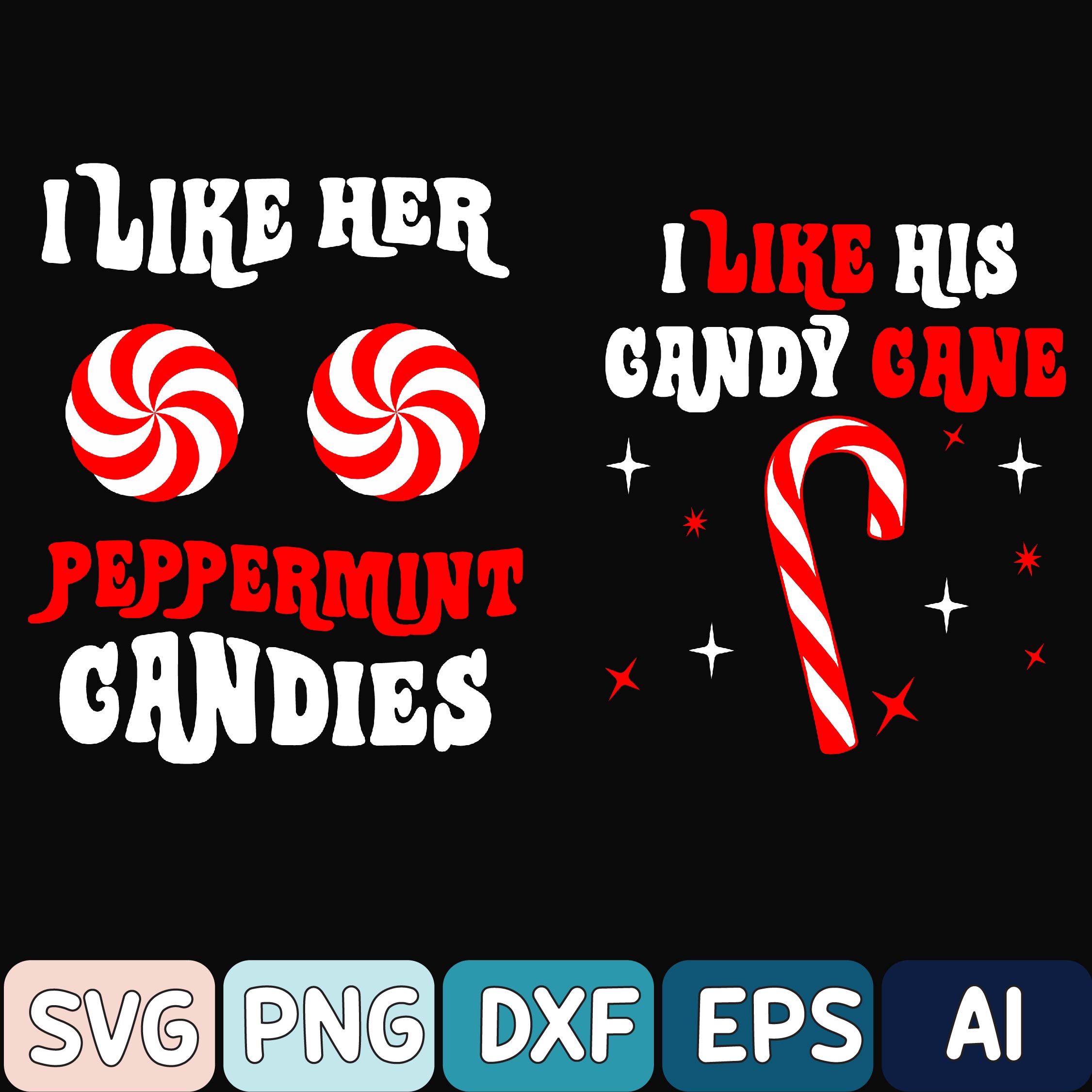 I Like His Candy Cane Png, I Like Her Peppermint Candies Cou | Inspire ...