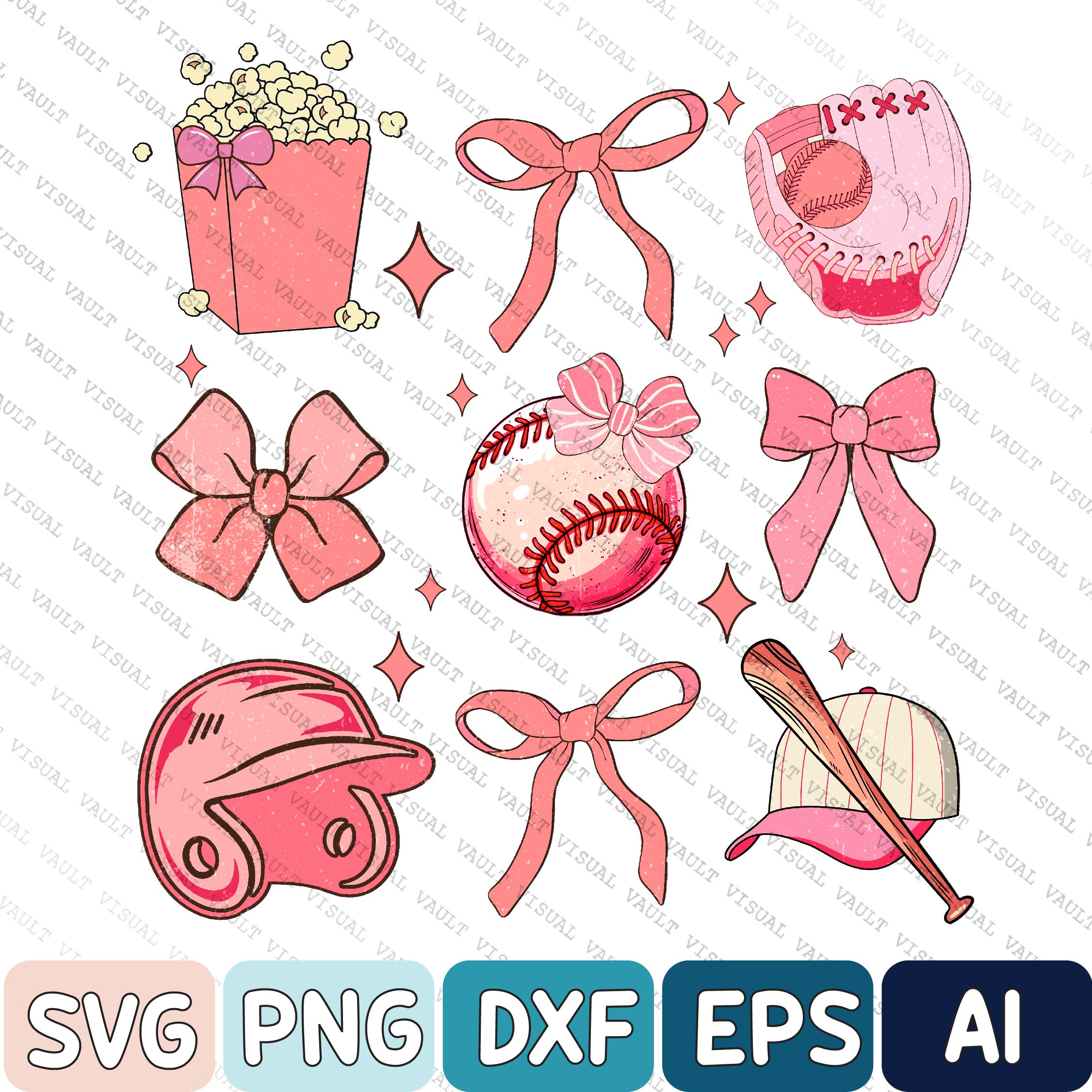 Pink Baseball Png, Coquette Bow Png, Trendy Coquette Png, Re | Inspire ...