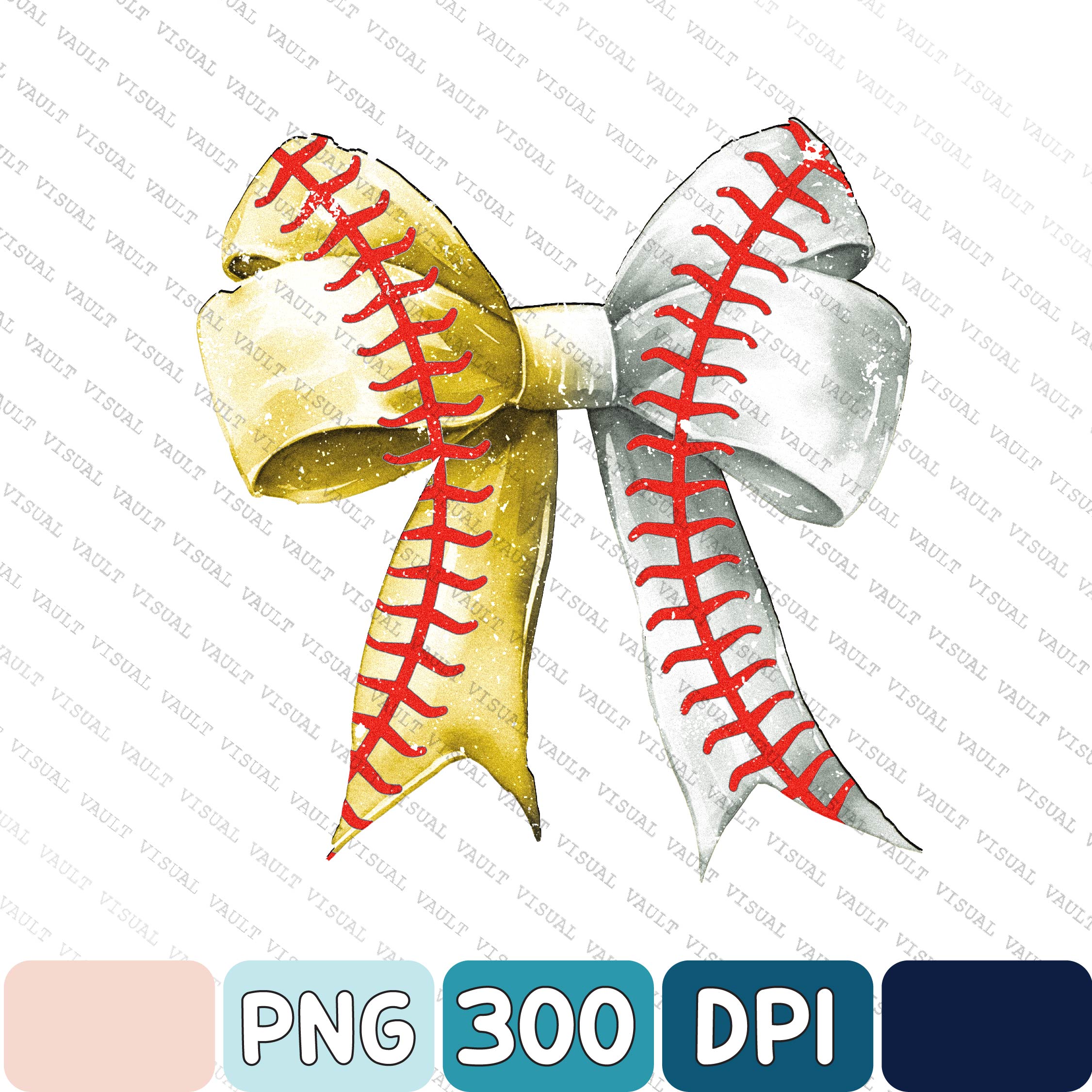 Distressed Split Bow Baseball/Softball Digital Design / PNG | Inspire ...