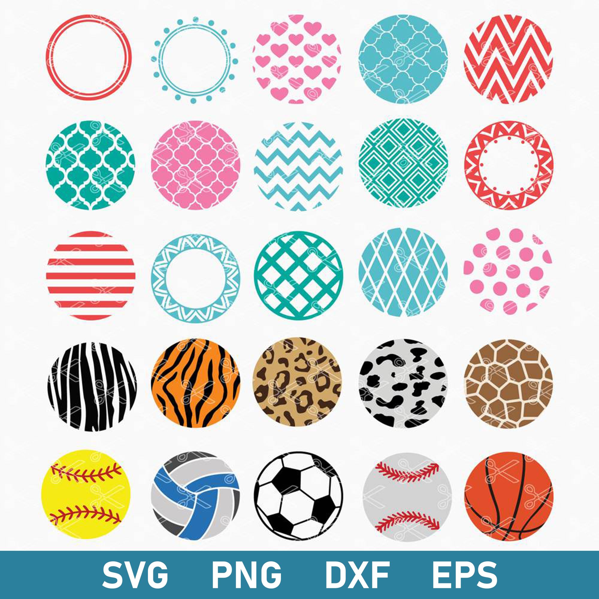 Keychain Round Circle Patterns Bundle Svg Circle Patterns S Inspire Uplift 